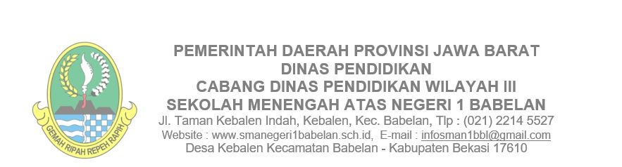 Info Kurikulum - SMAN 1 Babelan